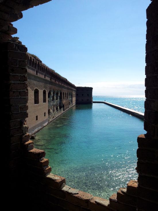 Key West Photo of the Day: View from Fort Jefferson, Moat Wall ...